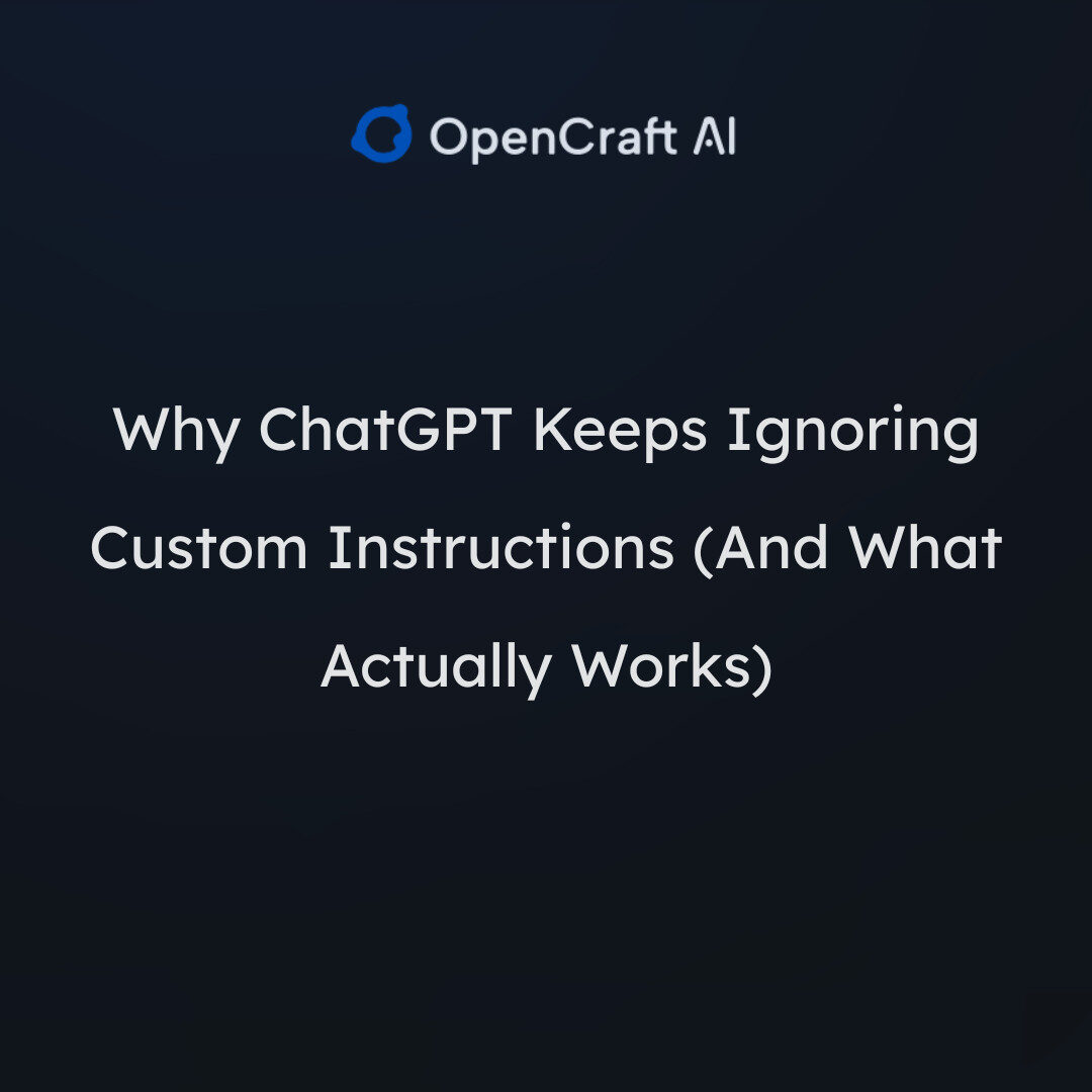 ChatGPT Not Following Instructions? Here's the Fix (+ Better ...